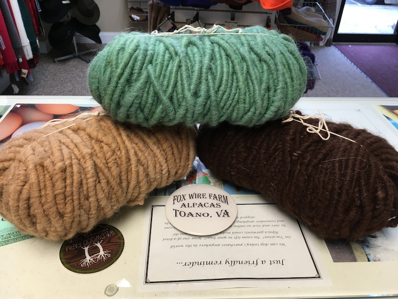 Fox Wire Farm Alpaca Rug Yarn - Etsy