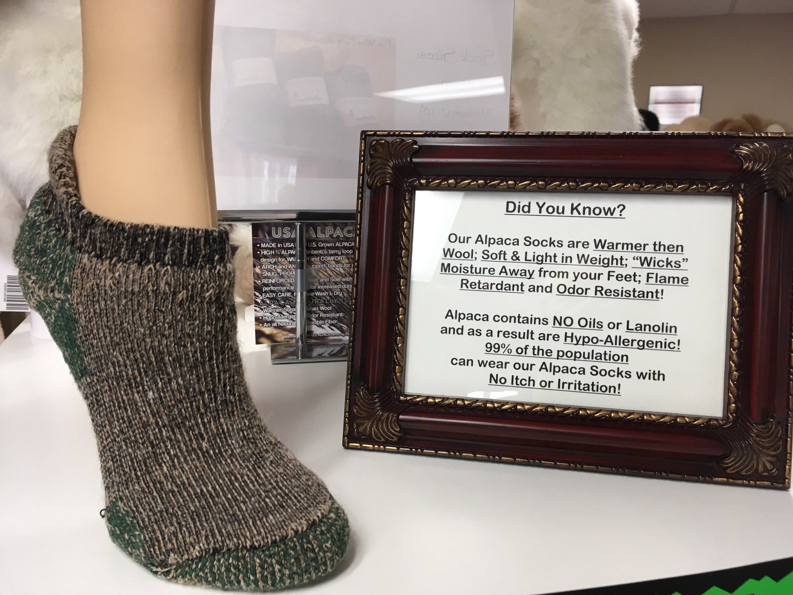 Fox Wire Farm Alpaca Sport Socks | Etsy