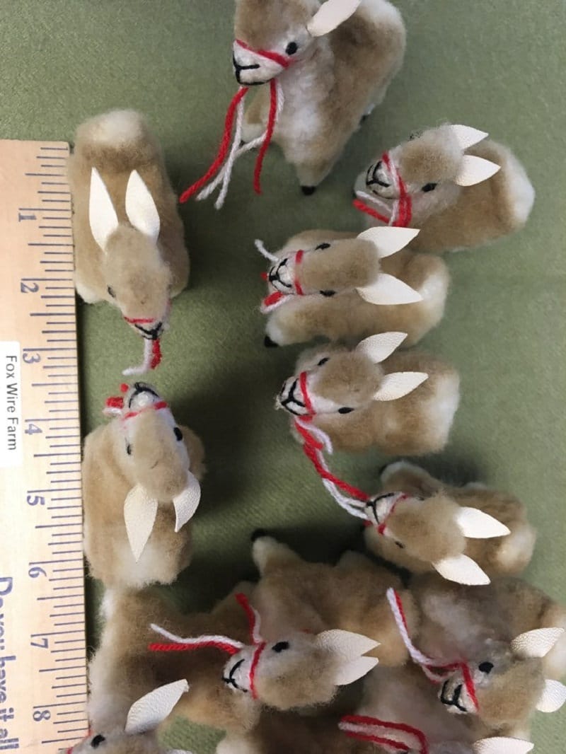 Fox Wire Farm Miniature Alpaca Figurine | Etsy