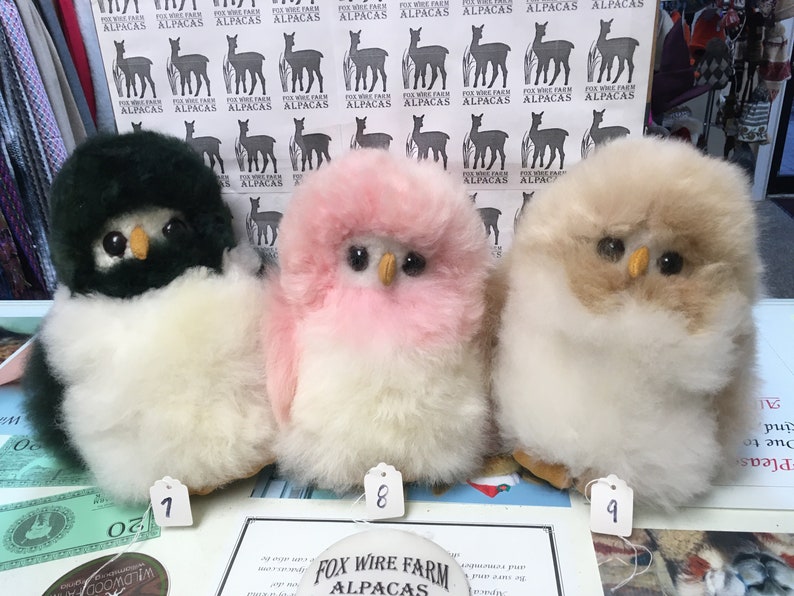 Fox Wire Farm Baby Alpaca Owls & Barn Owls - Etsy