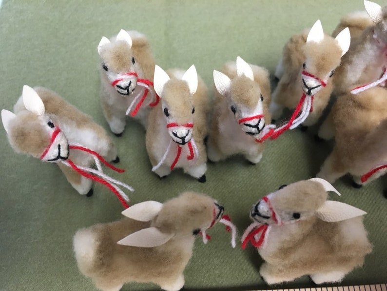 Fox Wire Farm Miniature Alpaca Figurine | Etsy