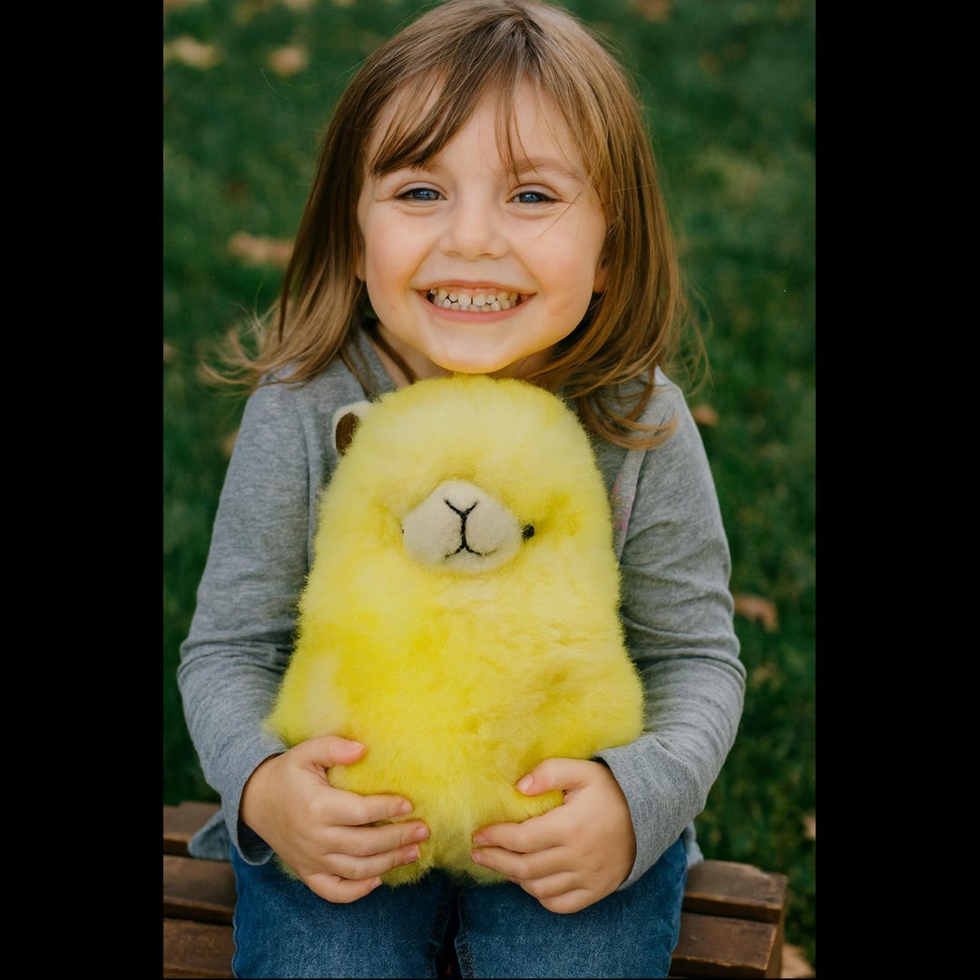 Super Sized Alpaca Cartoon Dolls – Soft Hand Sewn Baby Alpaca Fiber ...