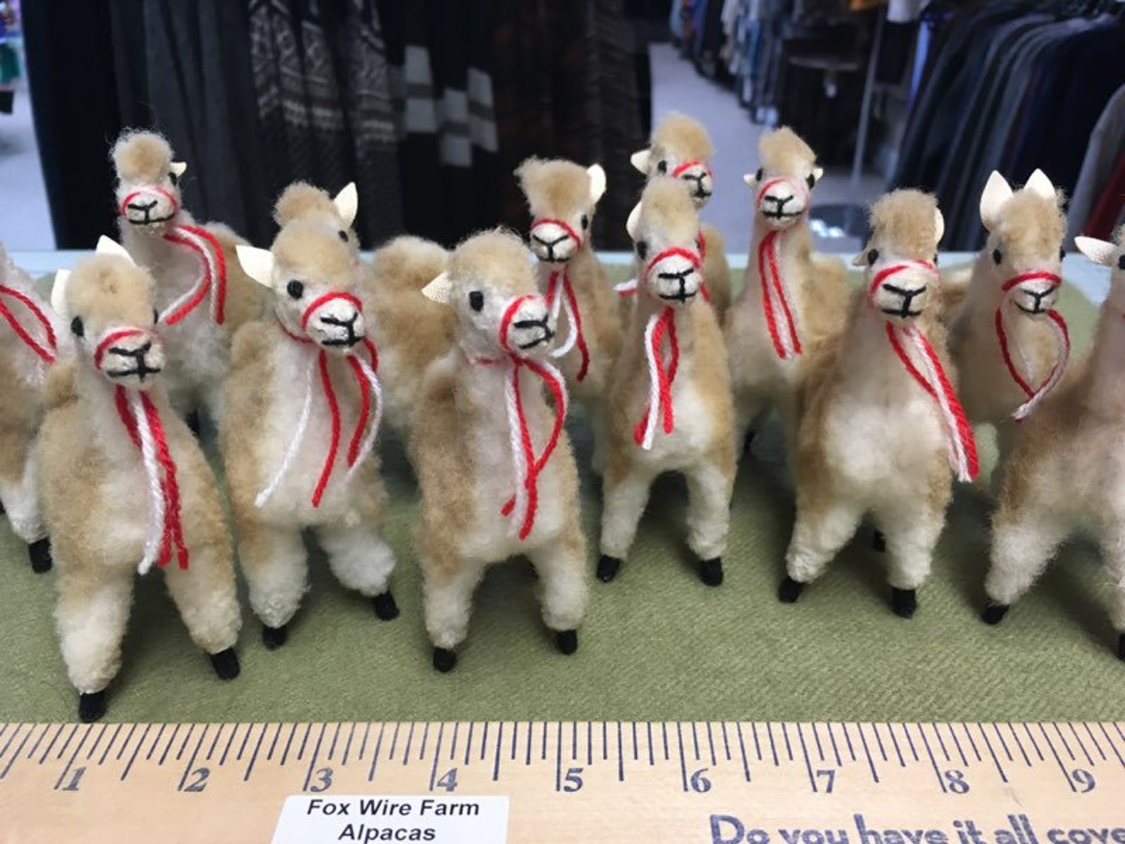 Fox Wire Farm Miniature Alpaca Figurine | Etsy