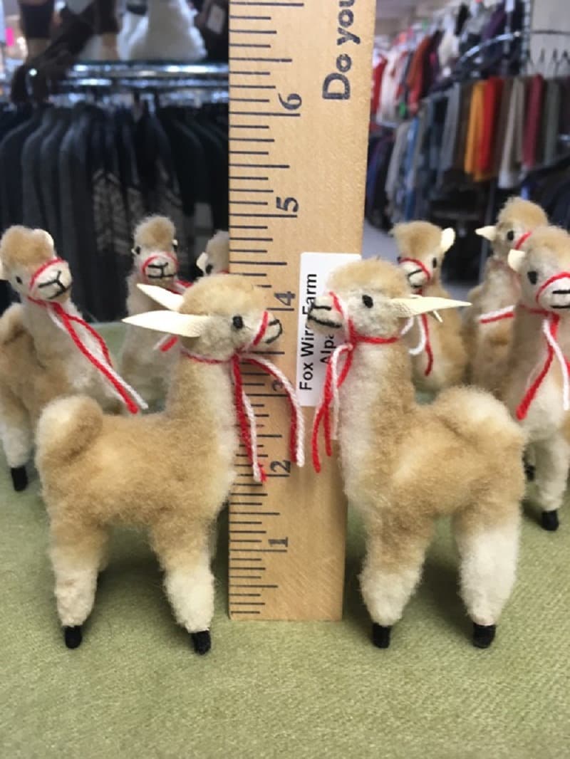 Fox Wire Farm Miniature Alpaca Figurine | Etsy