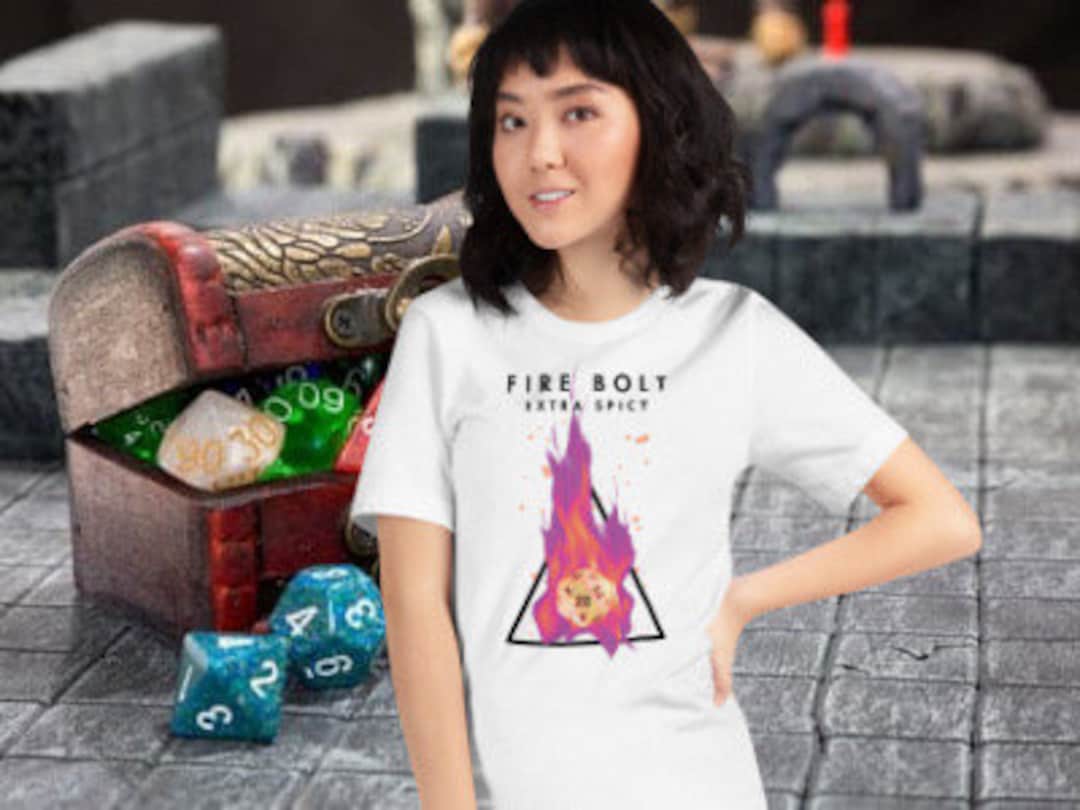 DND Shirt With Fire Bolt Extra Spicy Men and Women - Etsy