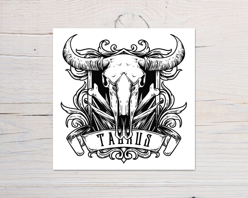 Gothic Star Sign Birthday Card Zodiac Signs Astrology - Etsy