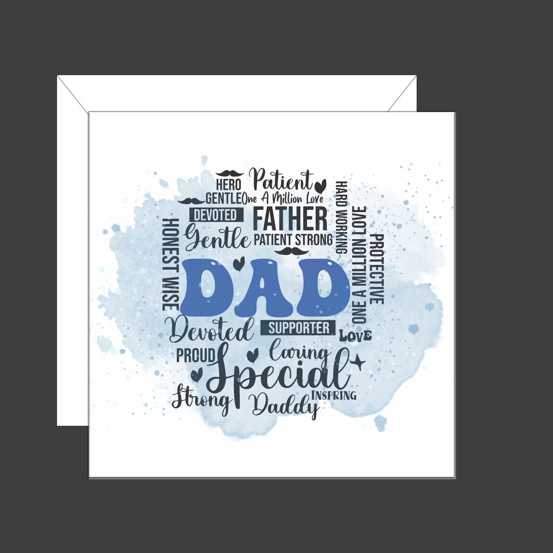 Dad Birthday Card, Dad Father's Day Card, Father's Day, Dad Birthday ...