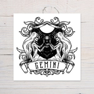 Gothic Star Sign Birthday Card, Zodiac Signs, Astrology Zodiac ...