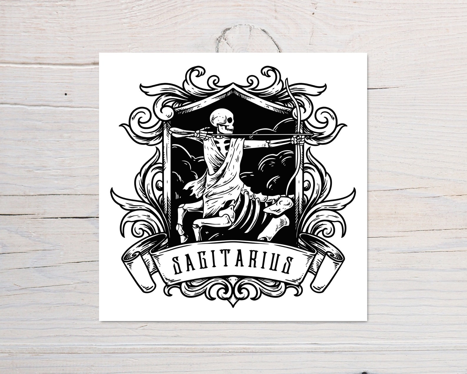 Gothic Star Sign Birthday Card Zodiac Signs Astrology - Etsy