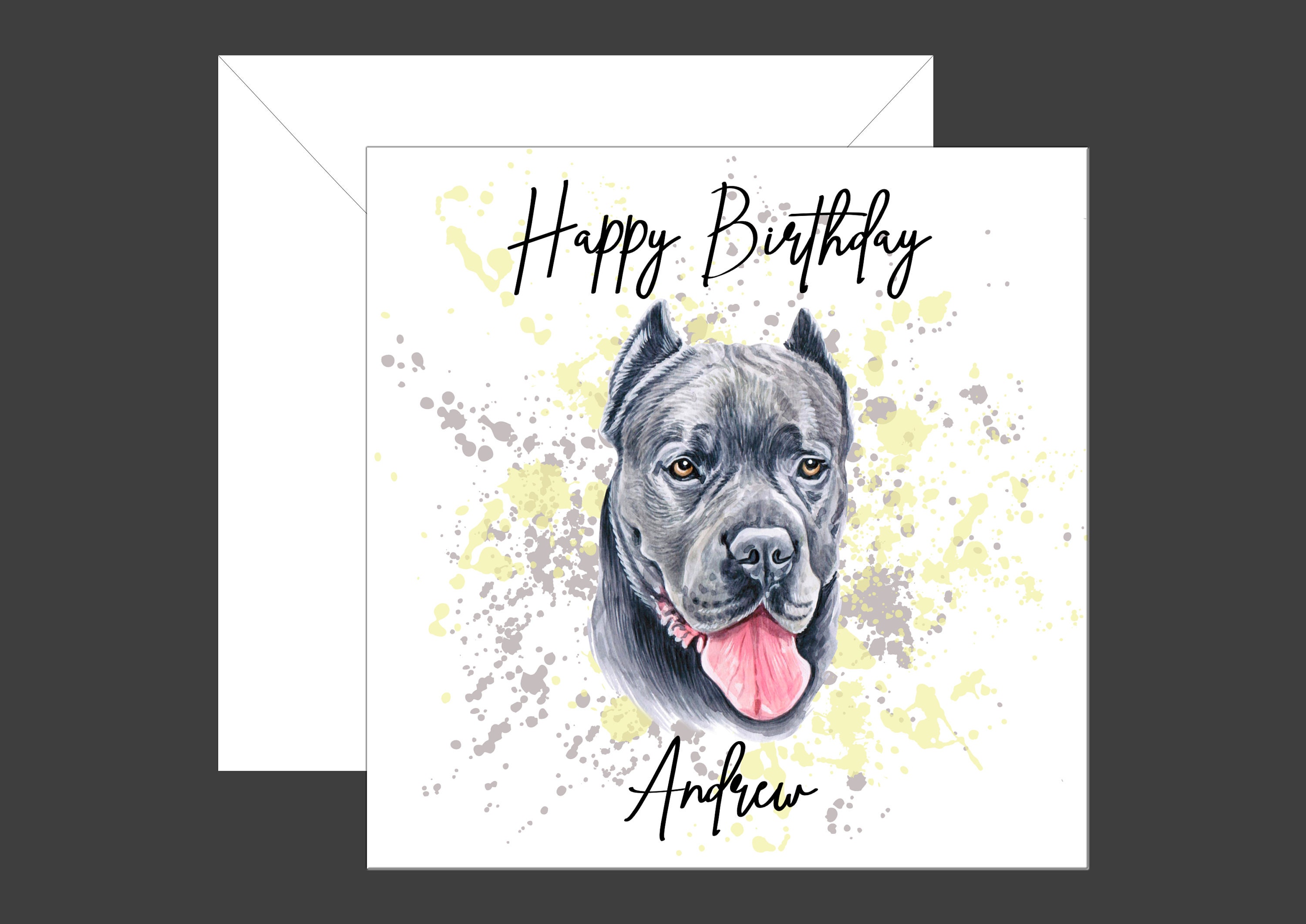Cane Corso Dog Birthday Card Dog Breed Birthday Card - Etsy UK