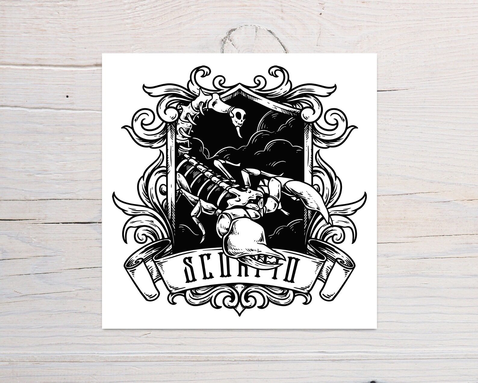 Gothic Star Sign Birthday Card Zodiac Signs Astrology - Etsy