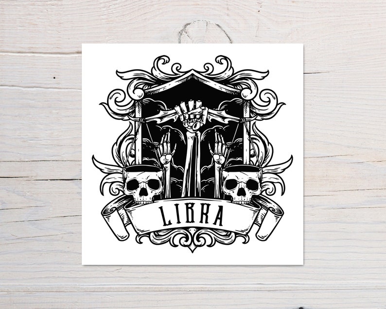 Gothic Star Sign Birthday Card Zodiac Signs Astrology - Etsy