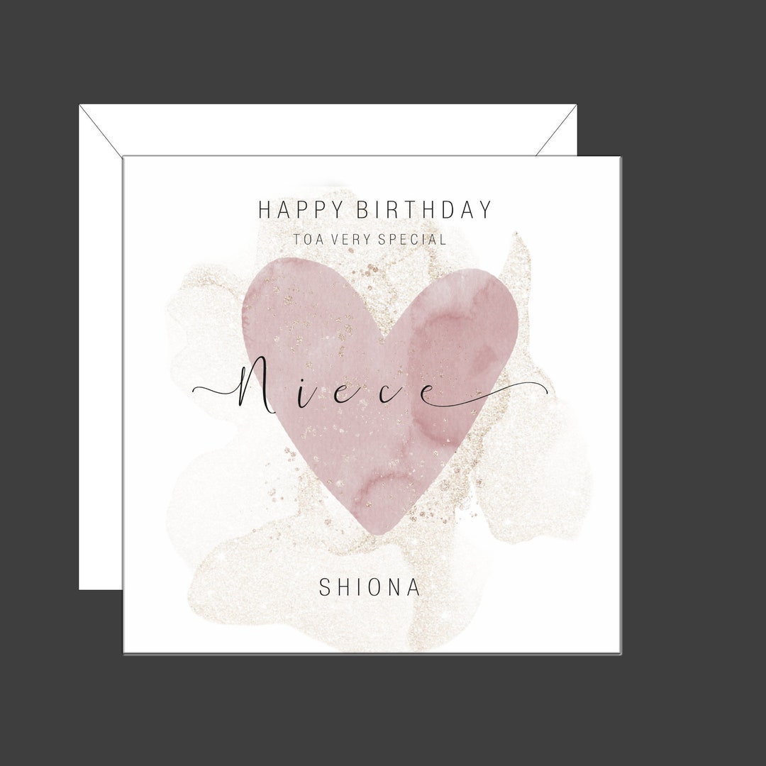 Personalised Niece Birthday Card, Birthday Card, to a Very Special ...