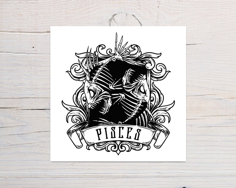 Gothic Star Sign Birthday Card Zodiac Signs Astrology - Etsy