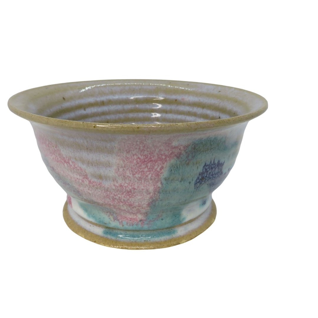 Vintage Handcrafted Signed Art Pottery Stoneware Bowl Multicolor ...