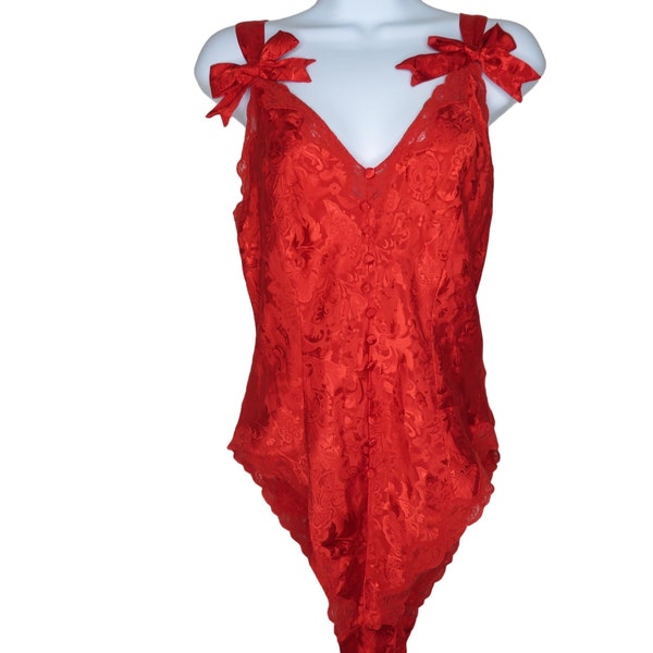 Victorias Secret Red Teddy Etsy
