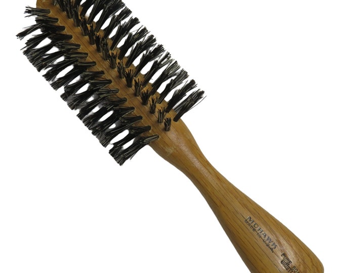Vintage Mohawk Genuine Satinwood Pure Boar Bristle Brush Half Round USA ...