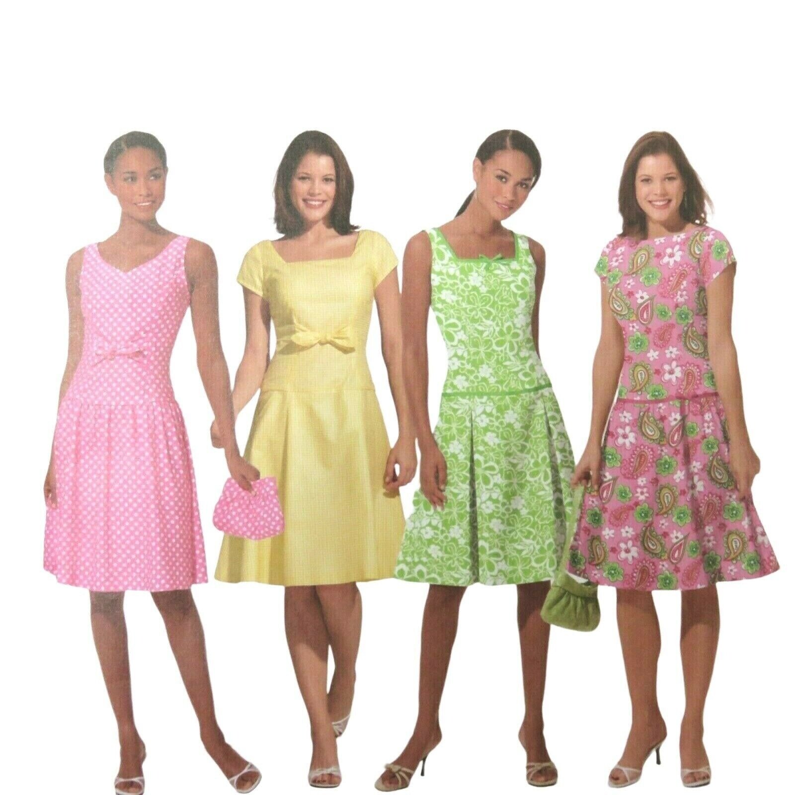 Y2K Dress Variations and Purse Fashion Simplicity Pattern 4675 - Etsy