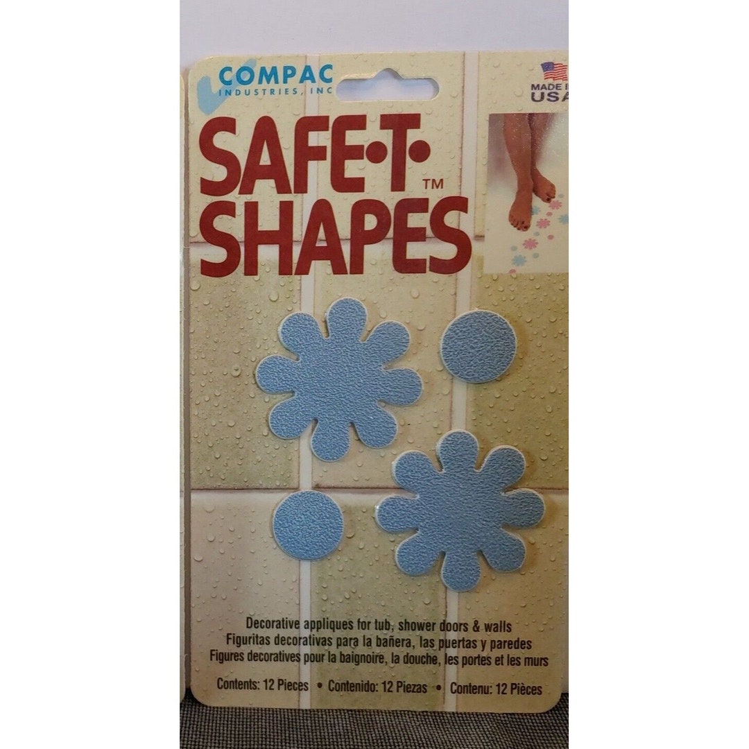 Vintage 1997 Compac Safe T Shapes Non-slip Safety Stickers Tub - Etsy