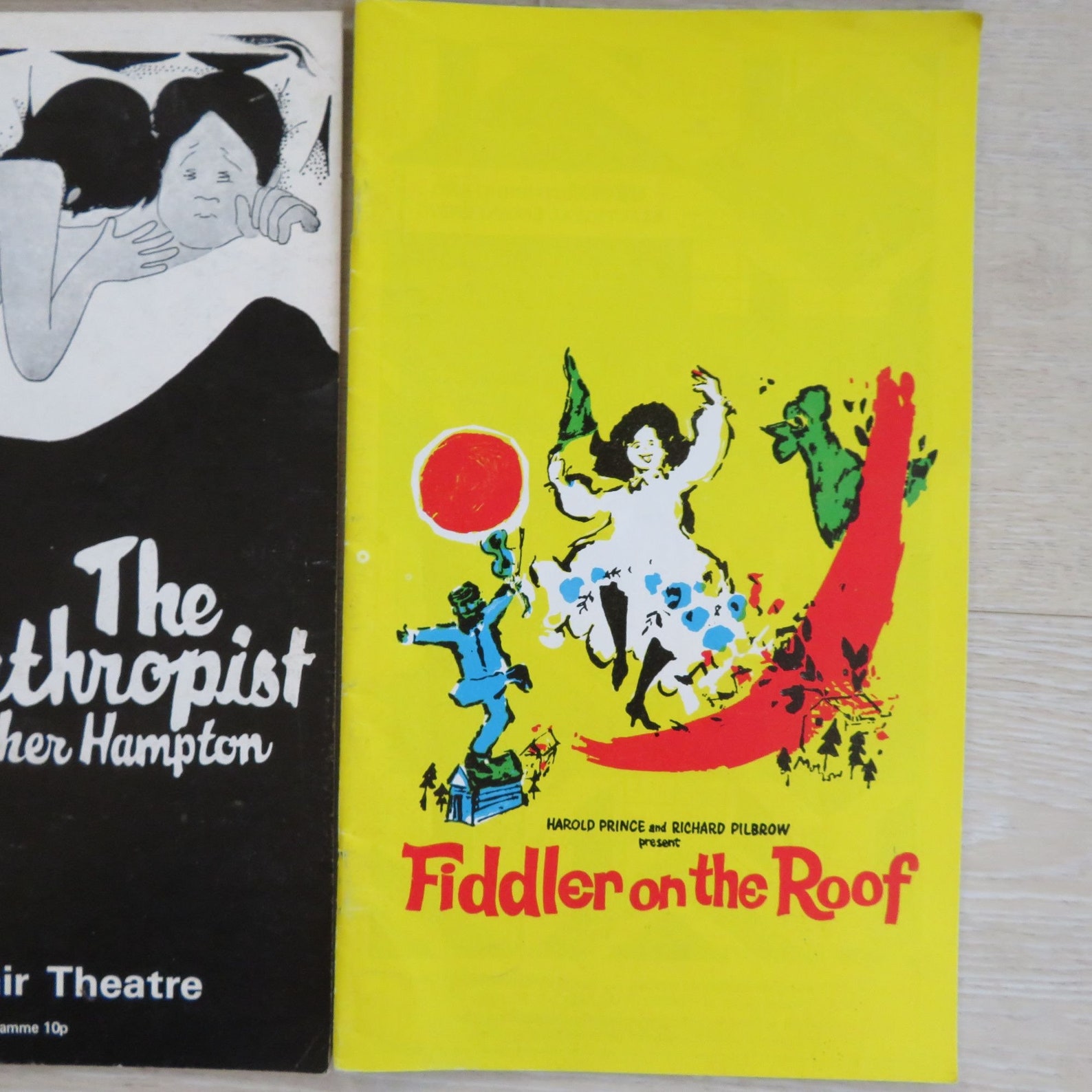 Lot of 6 Vintage 1970s Playbills Musical Theatre Programs Fiddler on ...