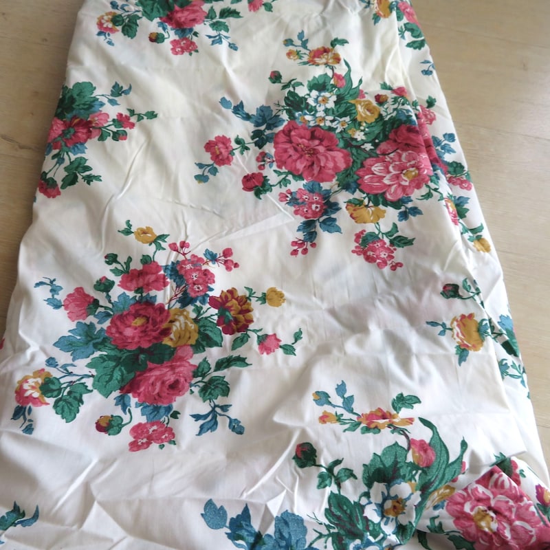Vintage Floral Sheet - Etsy