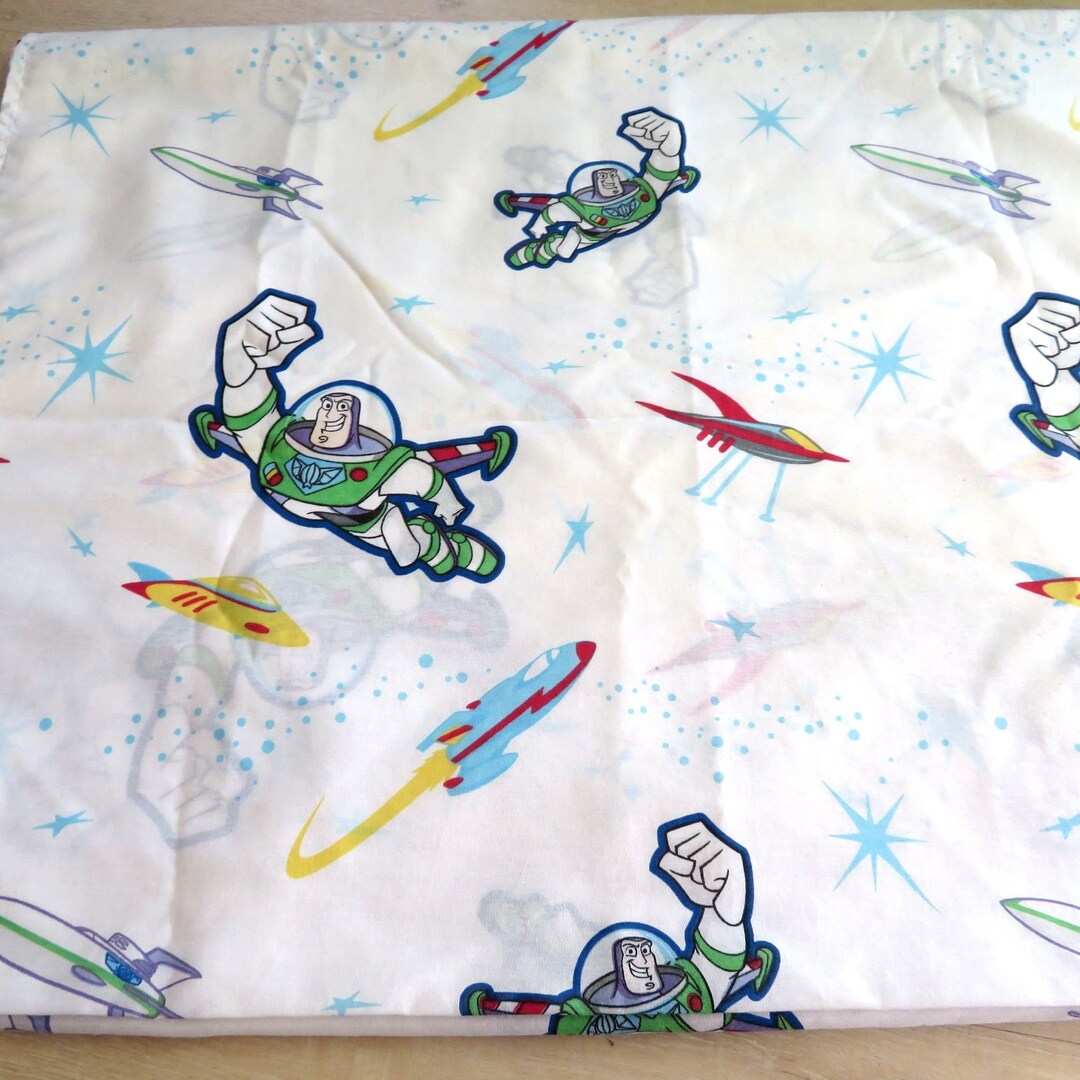 Vintage 1995 Disney Toy Story Buzz Lightyear Twin Flat Sheet - Etsy
