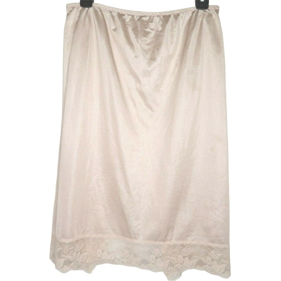 Vintage Vassarette Pink Half Slip Xs Deep Front Slit … Gem