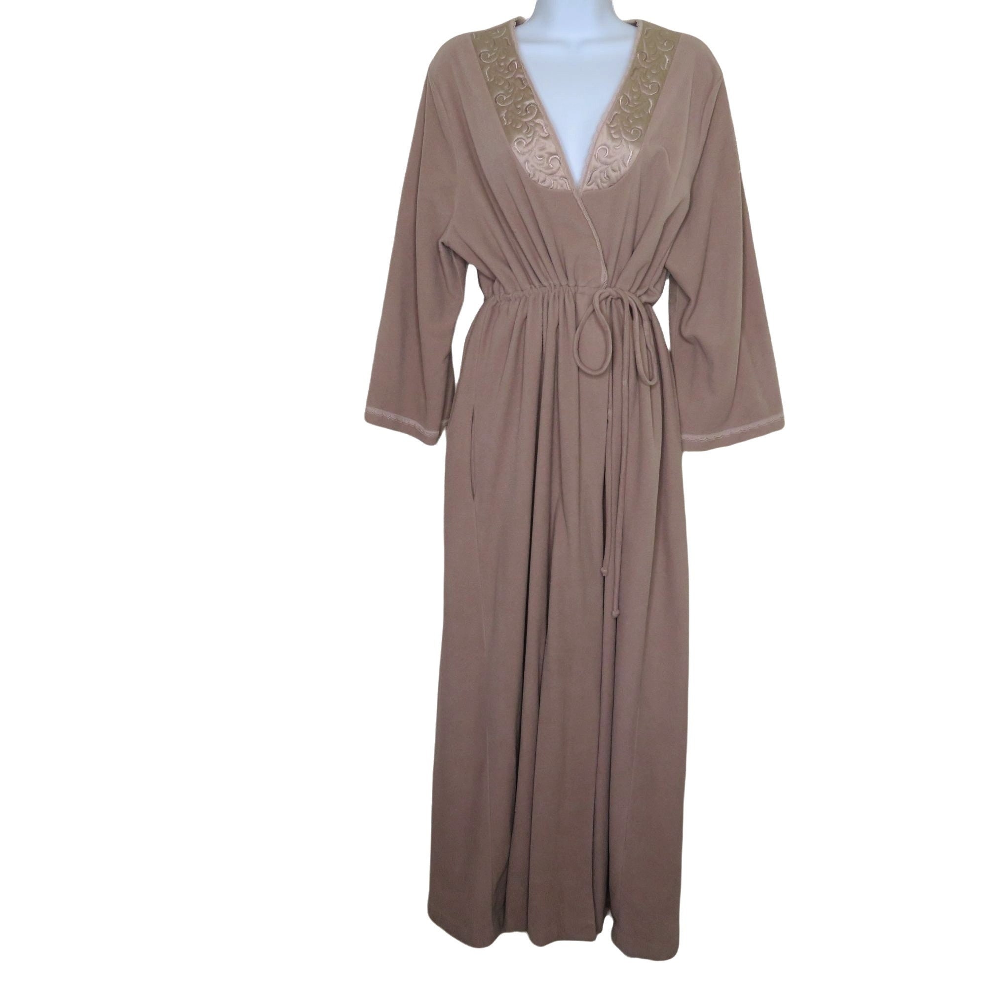 Vintage 70s JC Penny Full Length Robe Housecoat M Quilted - Etsy