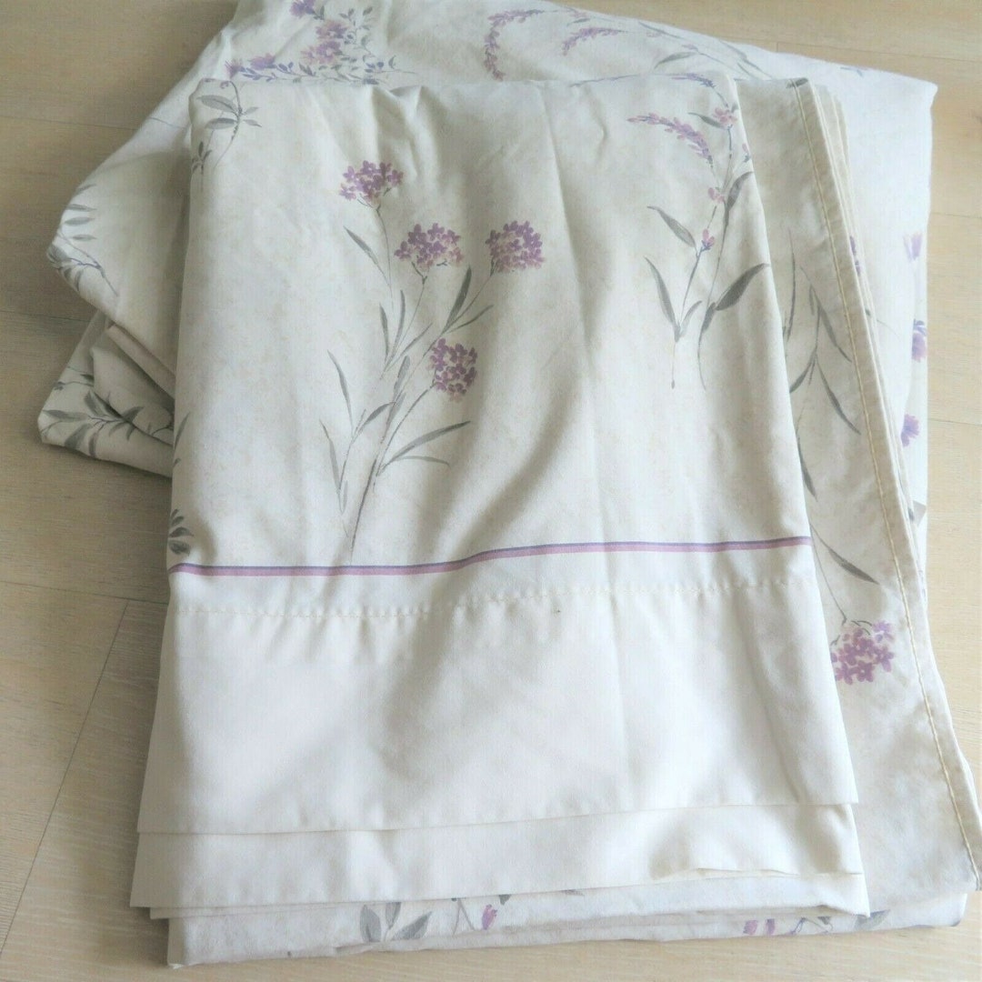 Vintage Westpoint Stevens King Sheet Set: Purple Floral, Made in USA - Etsy