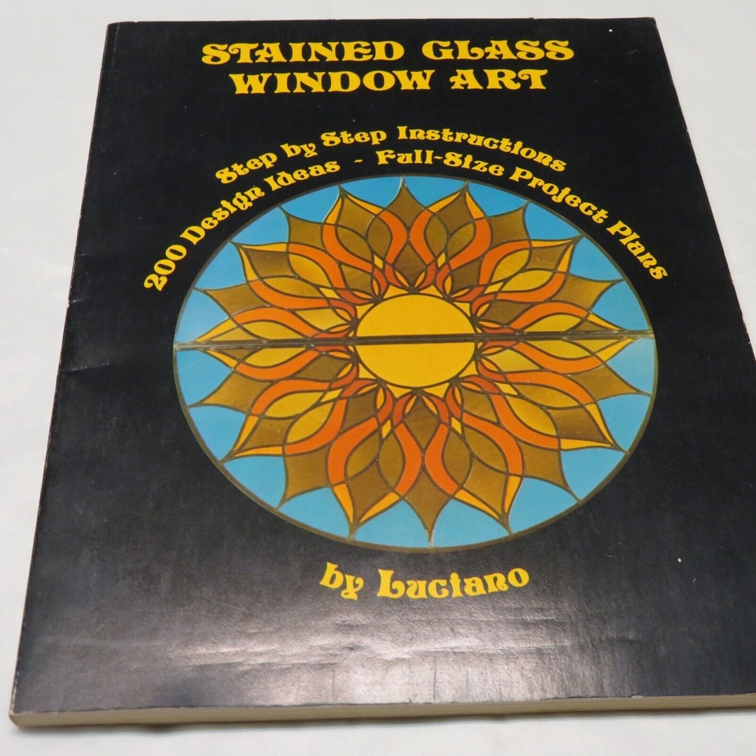 Vintage 1976 Stained Glass Window Art Book by Luciano - Etsy Australia