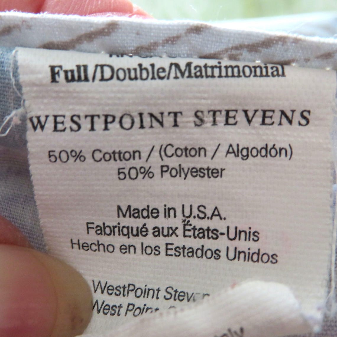 Vintage Westpoint Stevens Full Double Sheet Set 4pc Multicolor Diamonds ...