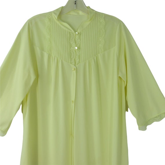 Vintage 60s Yellow Robe Dressing Gown Housecoat Women… - Gem