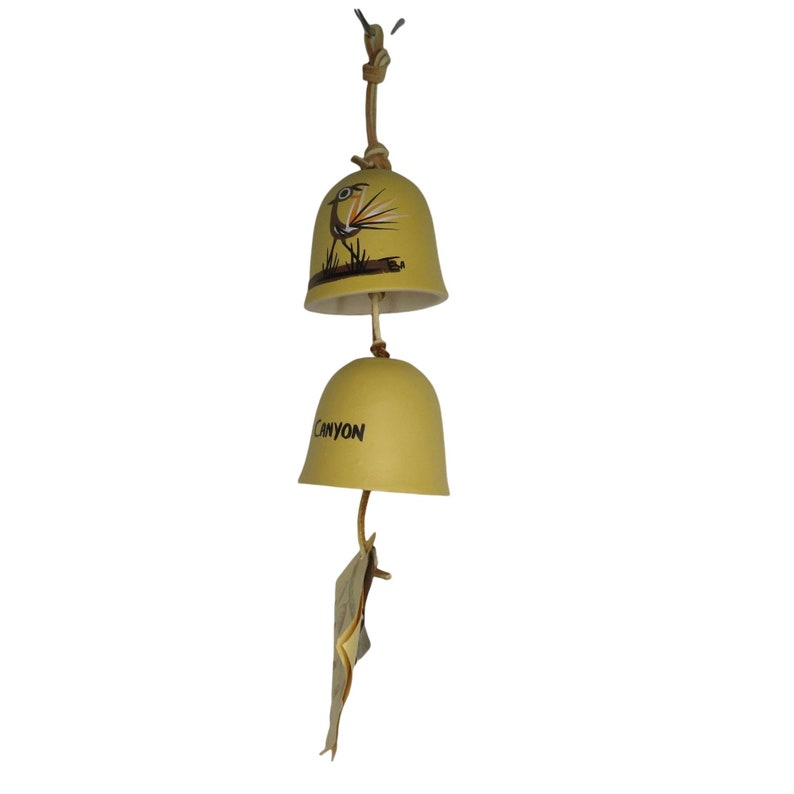 TESA Pottery Bell Wind Chime Southwestern Design Hand Painted ...