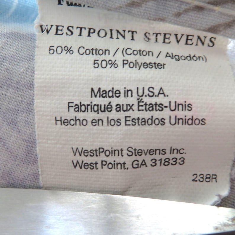 Vintage Westpoint Stevens Full Double Sheet Set 4pc Multicolor Diamonds ...