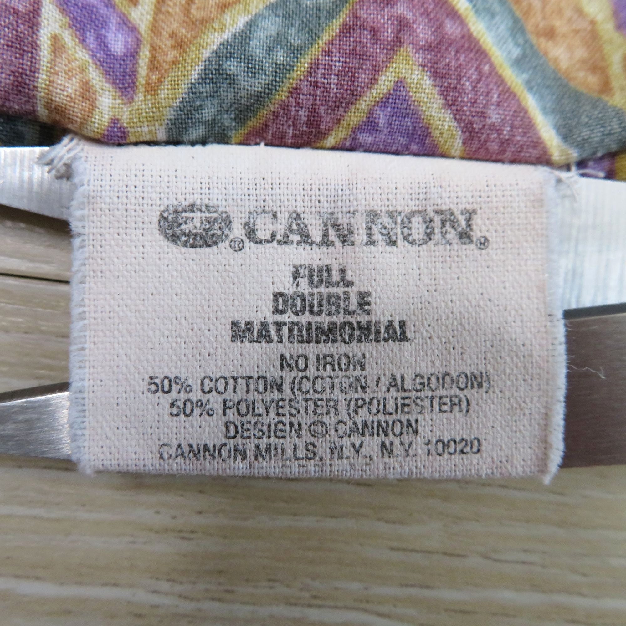Vintage Cannon Full Double Flat Sheet Matrimonial No-iron - Etsy