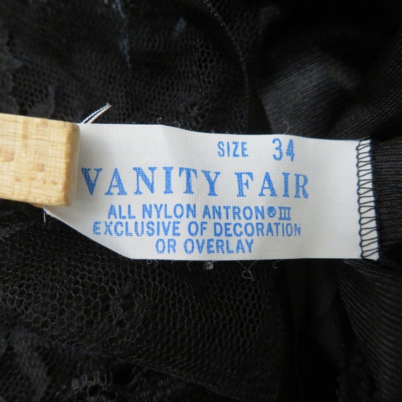 Vintage 70s Nylon Teddy Teddie Bodysuit S Black Sheer… - Gem