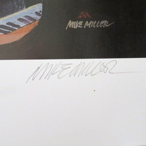 Vintage Signed Mike Miller Art Print Poster Western Salon 76/500 ...