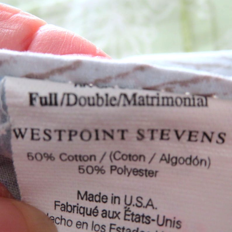 Vintage Westpoint Stevens Full Double Sheet Set 4pc Multicolor Diamonds ...