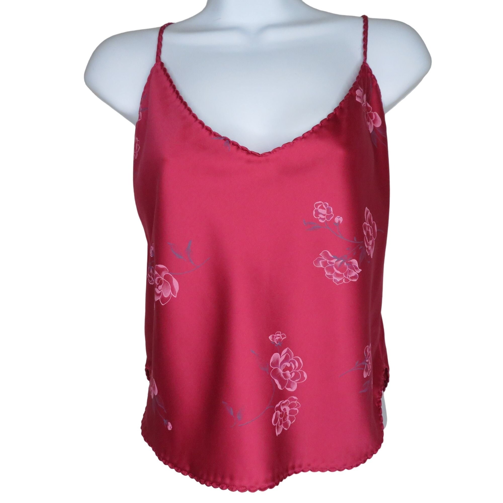 Vintage Sabrina for Mervyns Satin Camisole Tank Top L - Etsy