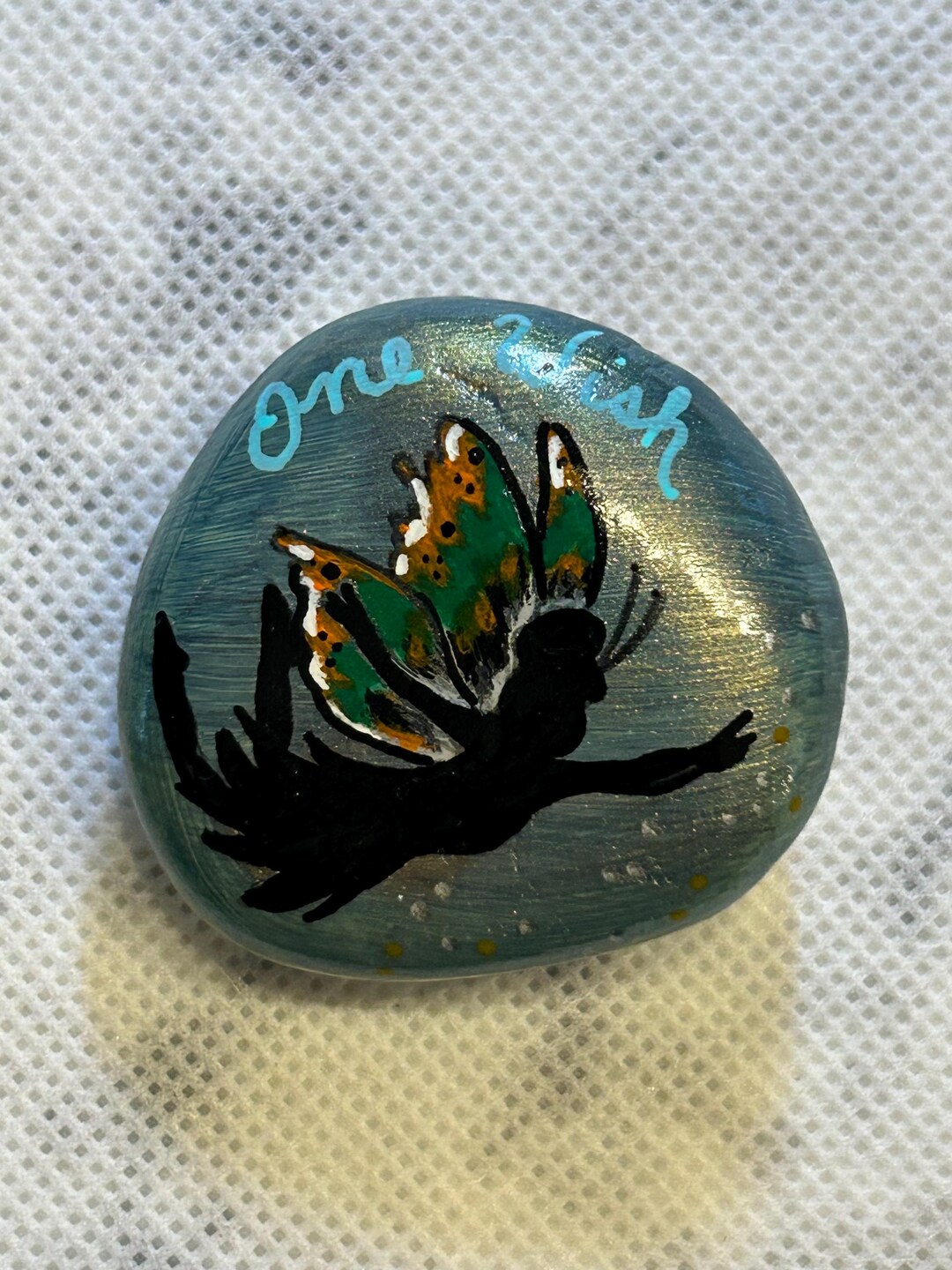 One Wish Stone WISHING Stones Hand Painted Natural Stone From Maine ...