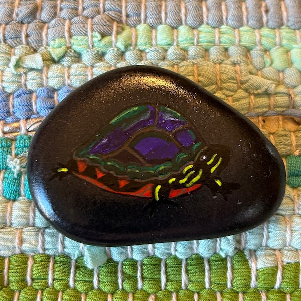 Painted Turtle Rock - Etsy