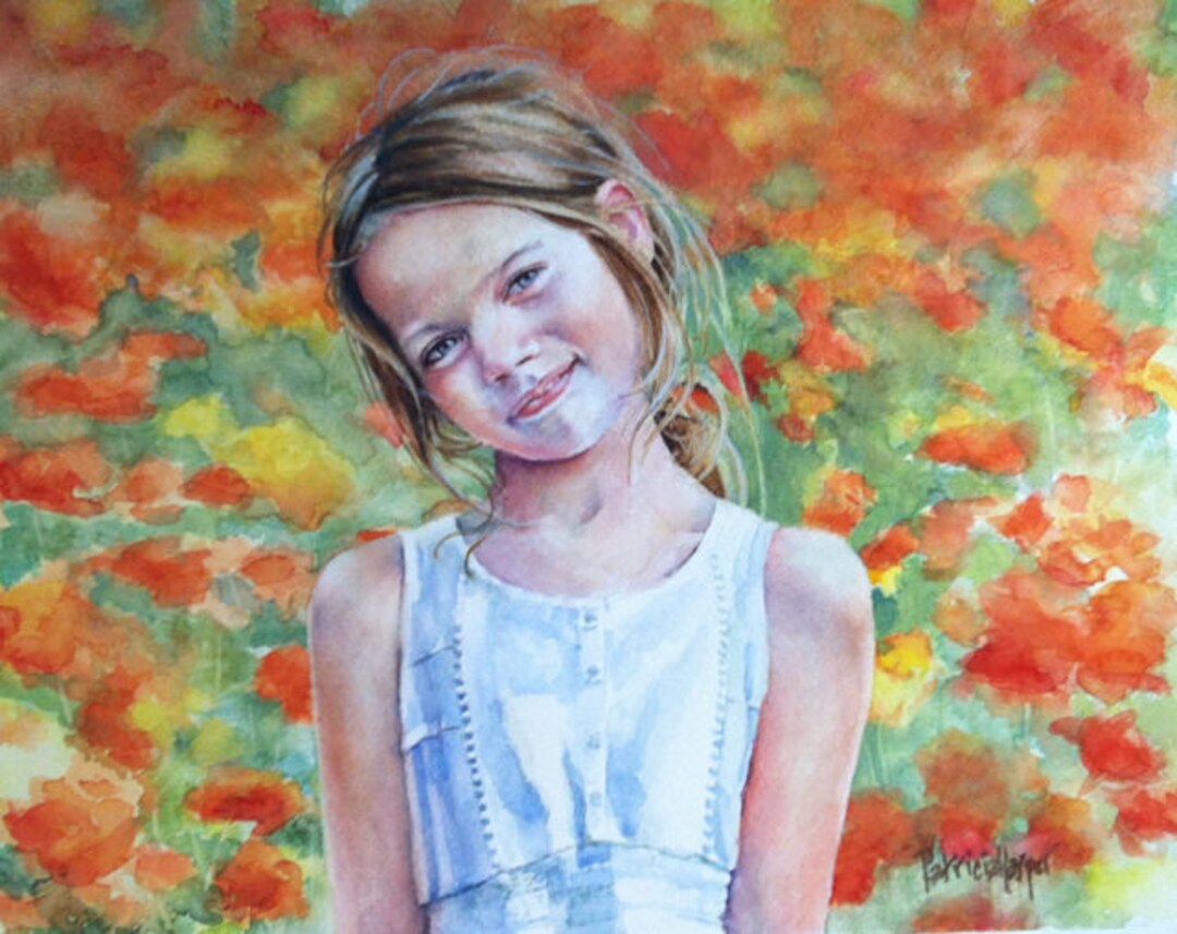 Custom Watercolour Portrait, Made to Order, Child Portrait, Family ...