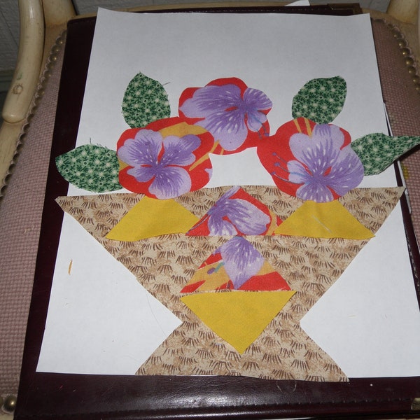 Flower Basket Quilt - Etsy