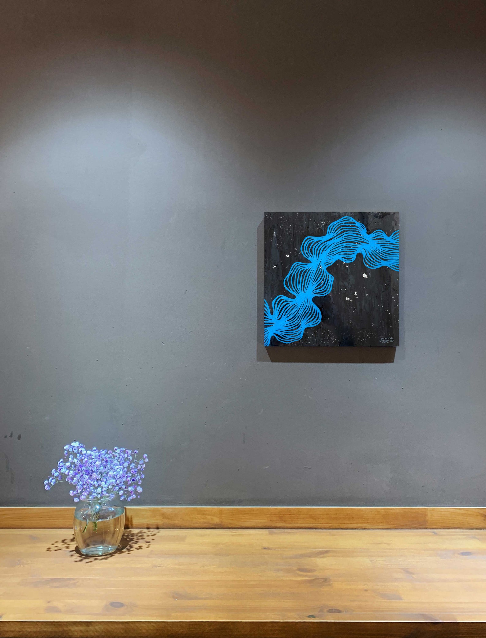 Abstract Wall Art / Original Line Painting Artwork / Contemporary ...