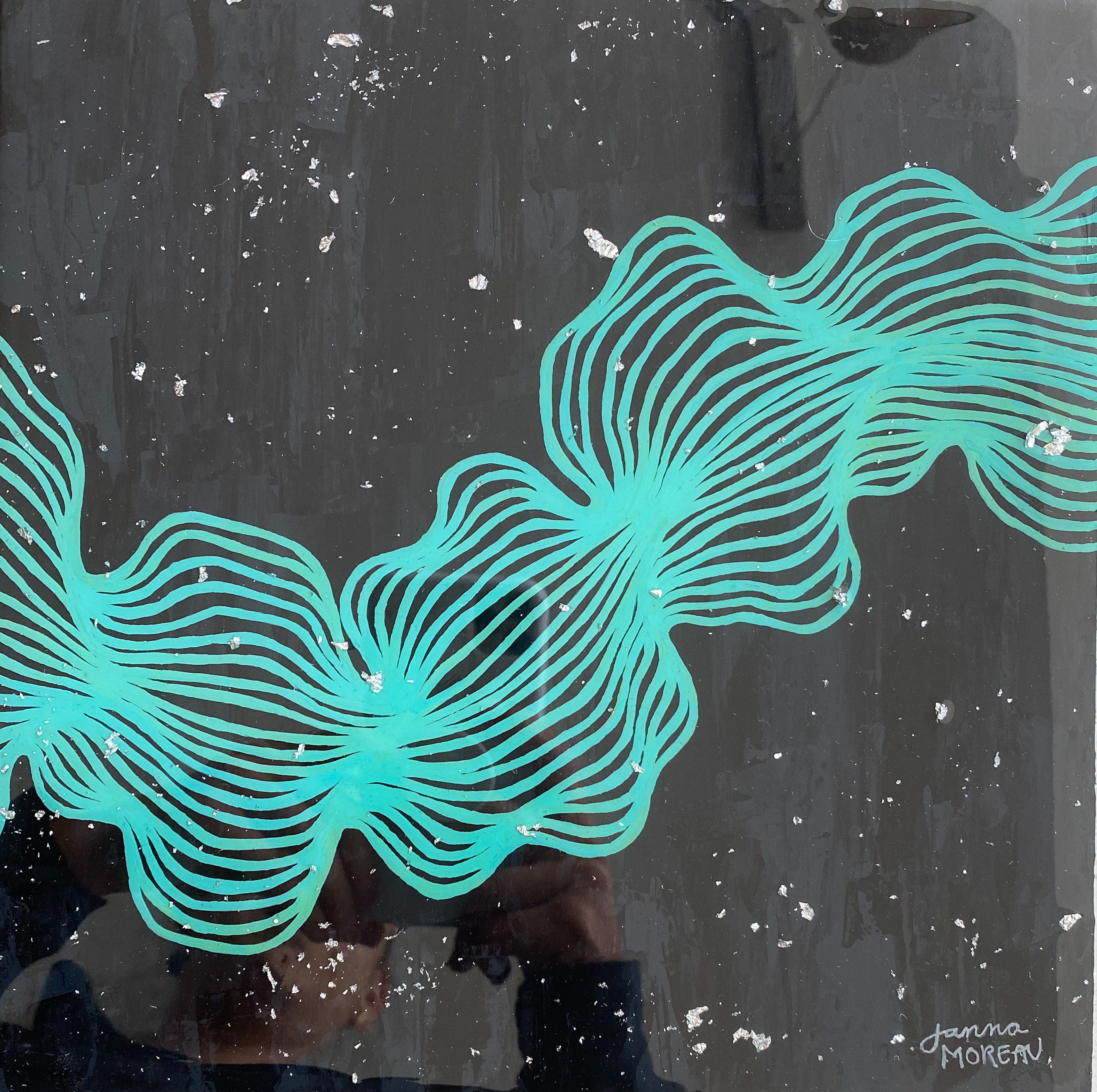 Abstract Wall Art / Original Line Painting Artwork / Contemporary ...