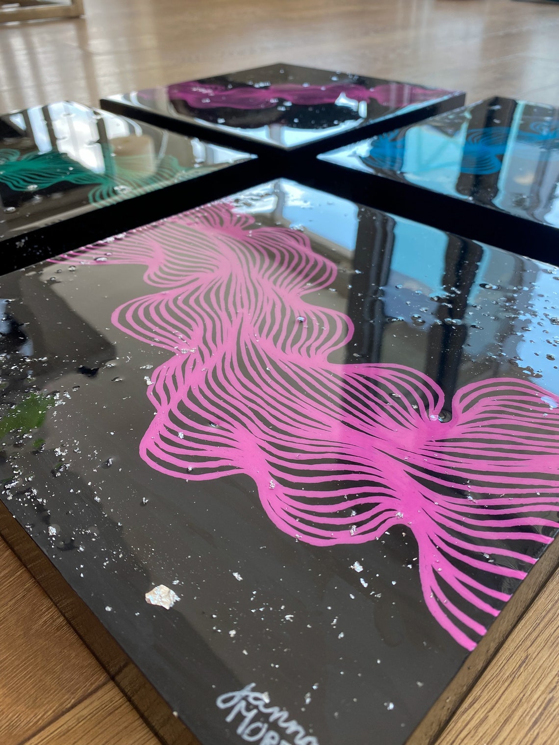 Abstract Wall Art / Original Line Painting Artwork / - Etsy