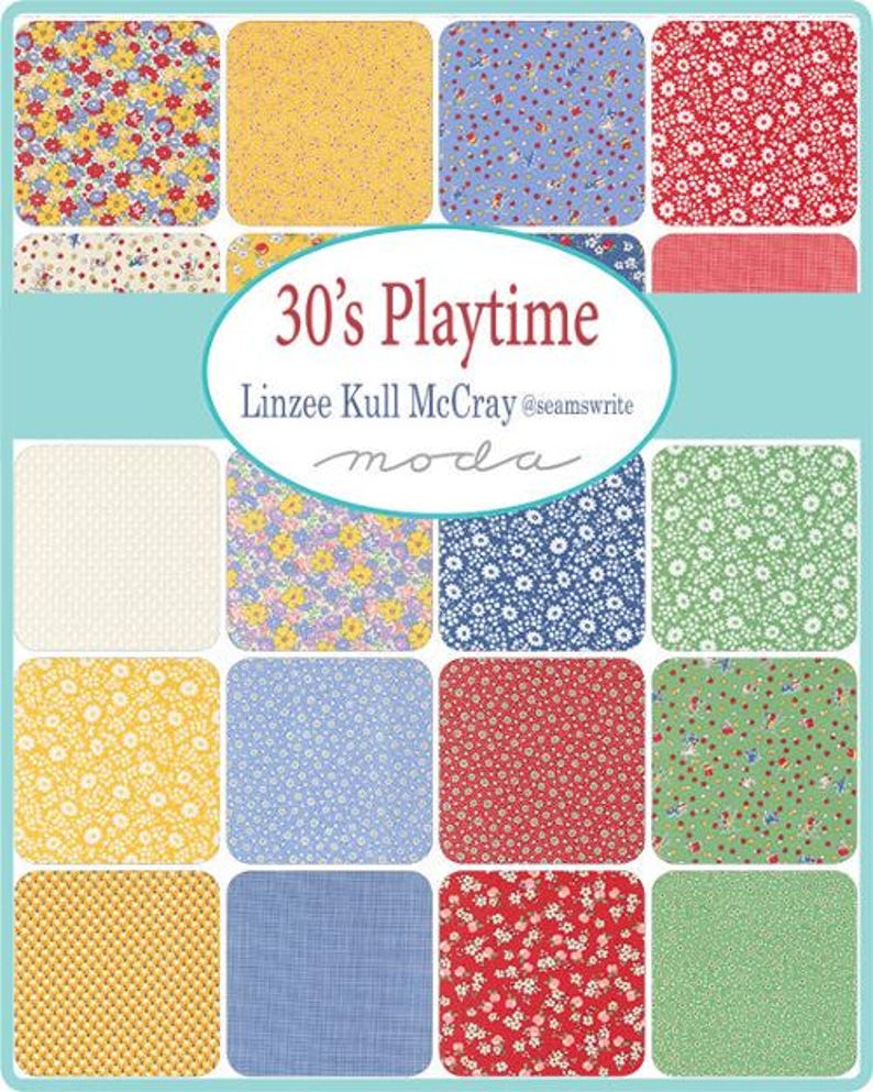 30's Playtime 2025 Charm Pack by Linzee Kull Mccray for Moda Fabrics - Etsy