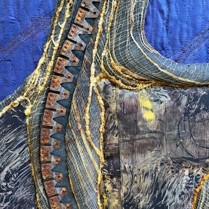 Backbone Art Quilt - Etsy