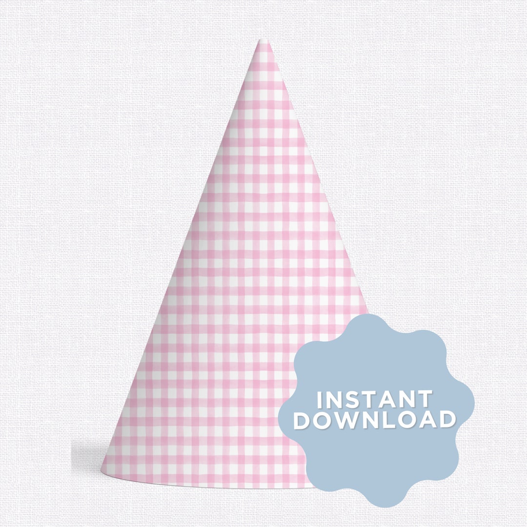 Printable Party Hat, Digital Party Hat, Instant Download PDF - Etsy