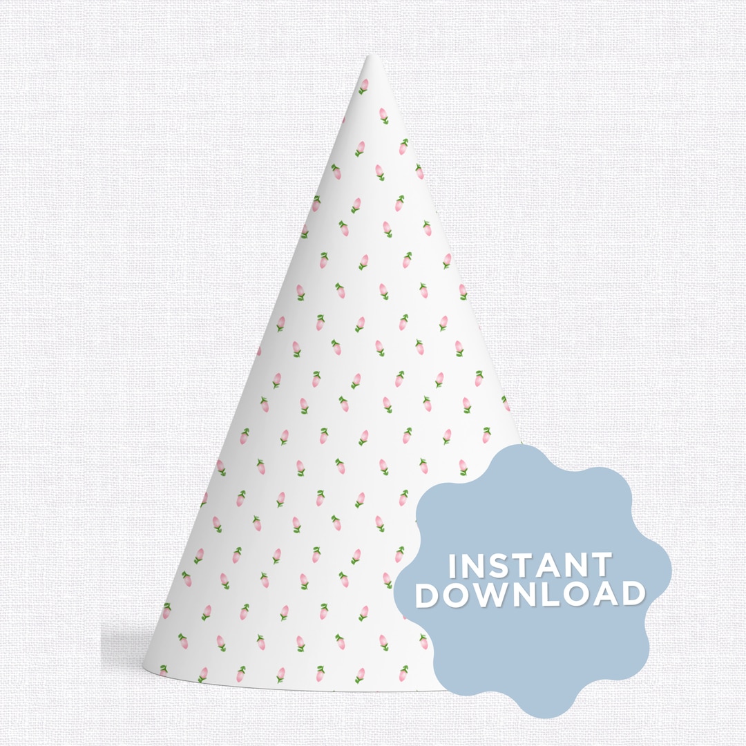 Printable Party Hat, Digital Party Hat, Instant Download PDF - Etsy